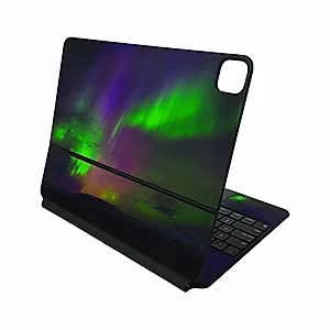 MightySkins Skin Compatible with Apple Magic Keyboard for iPad Pro 12.9" (3rd-6th Generation) - Aurora Borealis | Protective, Durable, and Unique Vinyl Decal wrap Cover |Easy to Apply |Made in The USA