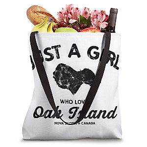 Oak Island Just A Girl Womens Vintage Treasure Map Gift Tote Bag