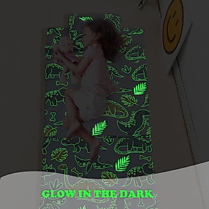 MeMoreCool Folding Sofa Bed Floor Mattress for Kids, Glow Tri Folding Mattress Kid Fold Up Sofa Futon Folding Chair Bed, Child Foldable Mattress Floor Bed Folding Couch Trifold Mattress for Playroom