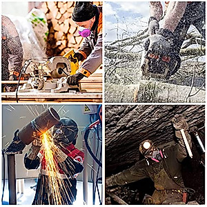 TANGS Reusable Half Facepc Cover, Respirаtor 6200 with 4 PCS 2091 Filter, Used for Painting, Dust, Welding, Metal Cutting and Other Work Protection