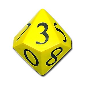 LEARNING ADVANTAGE - Jumbo Polyhedra Die - 10 Sides - Large, Foam Dice for Games - Teach Numbers, Probability, Addition and Subtraction
