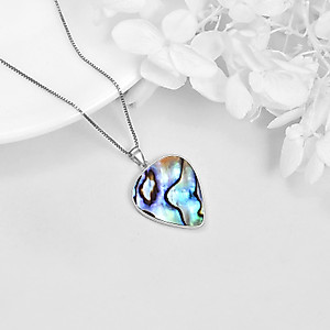 CUPENDA Guitar Pick Necklace Sterling Silver Guitar Necklace Music Jewelry Gifts for Women