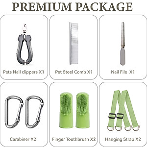 Loesuona Dog Grooming Hammock – for Dogs Cat Grooming Hammock,Dog Sling for Nail Trimming with Dog Nail Clippers for Small Dogs,Dog Hammock for Nail Trim,Dog Hanging Harness for Nail Trimming