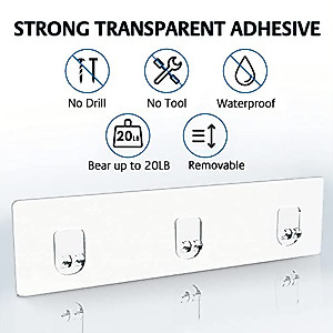 MBR FORCE Shower Caddy 3-Pack Adhesive Bathroom Shower Shelf, Large Capacity Stainless Steel Shower Organizer Shelves with Hooks, No Drilling, Rustproof, Wall Mount for Bathroom, Kitchen Black