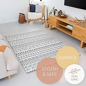 Berry Lane Baby Play Mat | Large 6.5 ft x 4.5 ft One-Piece Reversible Foam Floor Playmat | Tummy Time | Extra Soft & Thick | Non-Toxic | for Infants, Babies, Toddler, and Kids