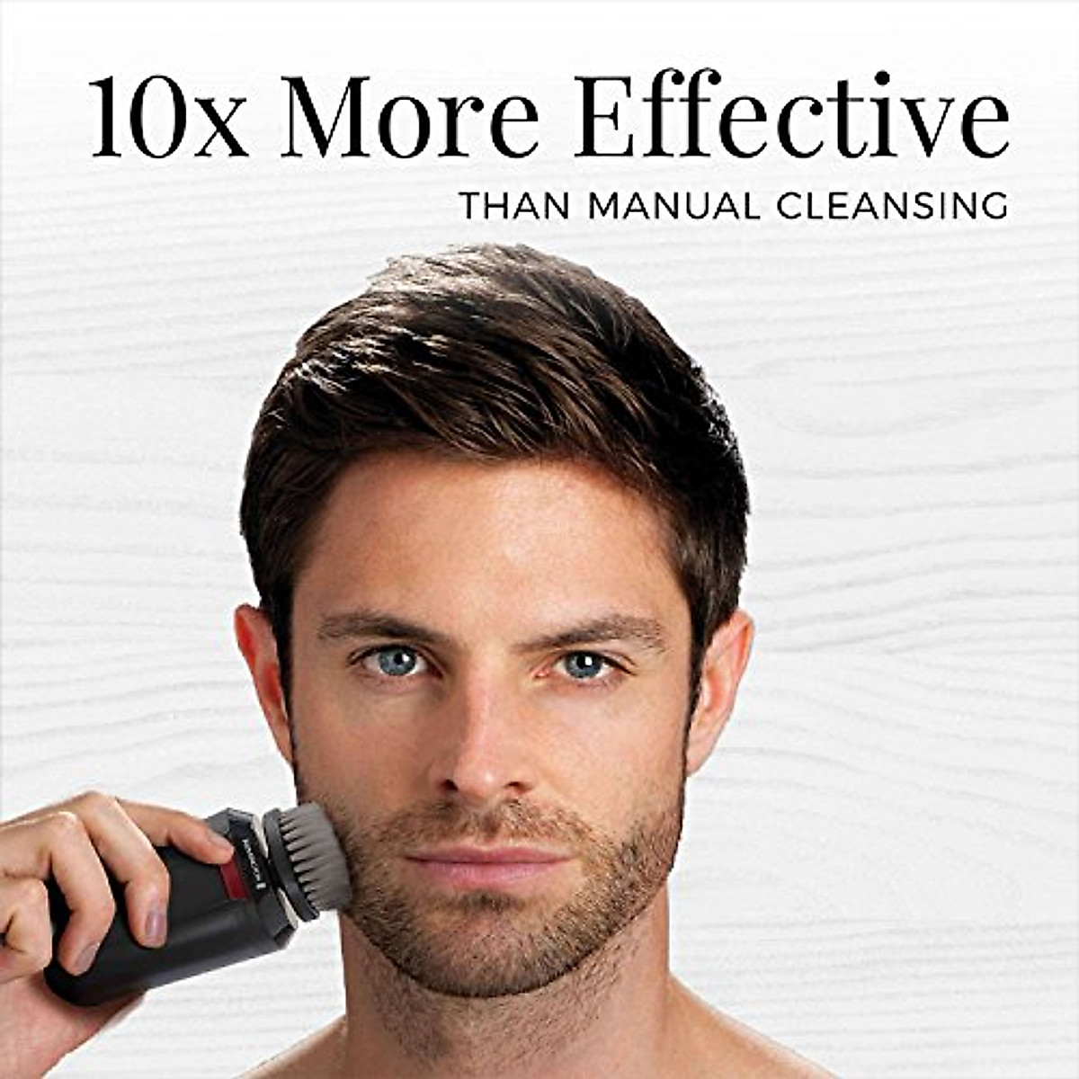 Remington Reveal Men's Compact Facial Cleansing Brush with Pre Shave and Charcoal Heads (FC1500B)