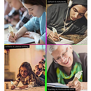 Planet Pens Vanilla Ice Cream Cone Cold Sweet Desserts Resin Writing Ballpoint Pen Unique Black Inked Cute Writing Tool Collection 5 Inch Foodies Novelty Party Giveaways