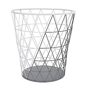 NoJo Wire Clothes Hamper - Gray, White