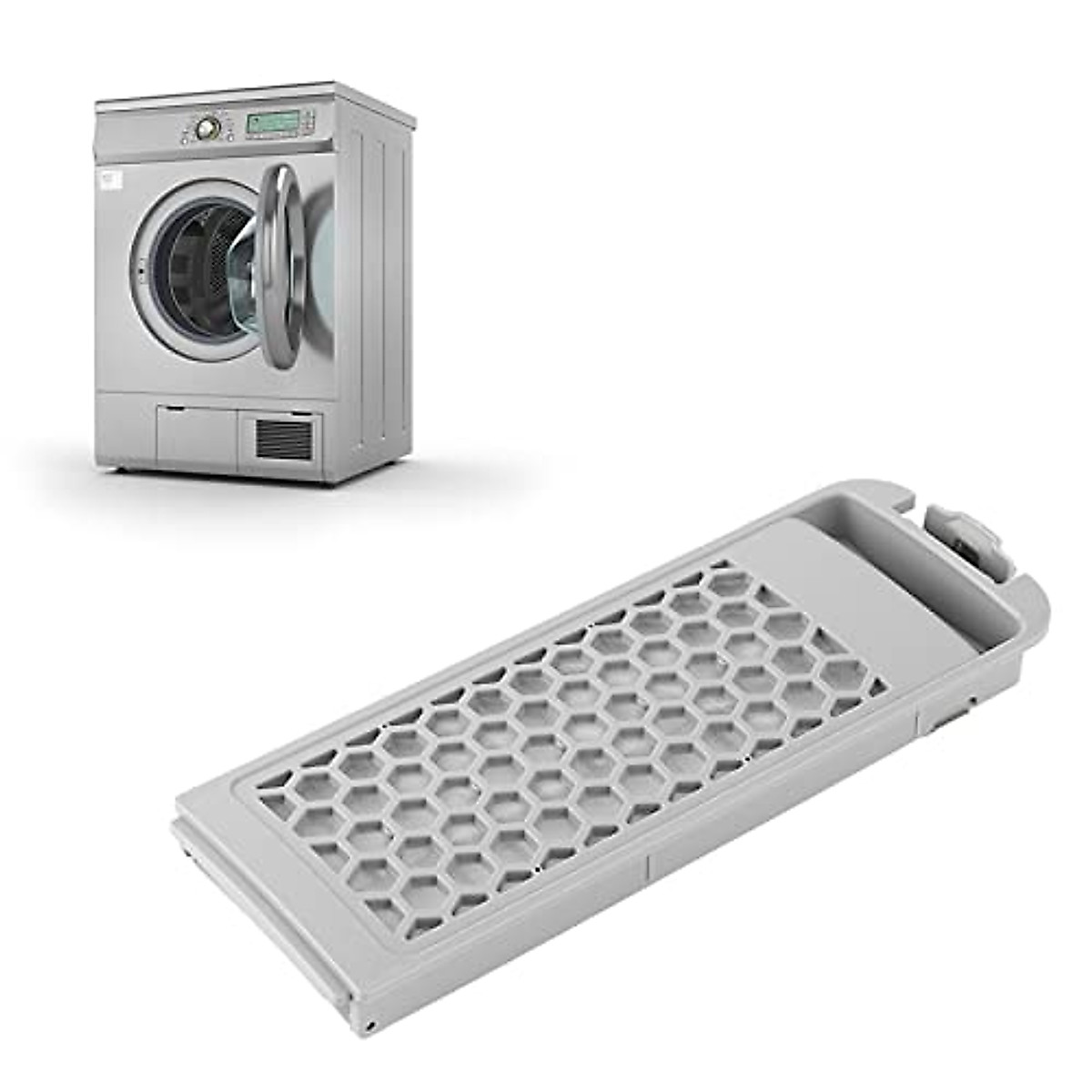 BORDSTRACT Plastic Trap for Washing Machine, Laundry Filter Box Replacement compitable with DC62‑00018A DC97‑16513A Laundry Drain System