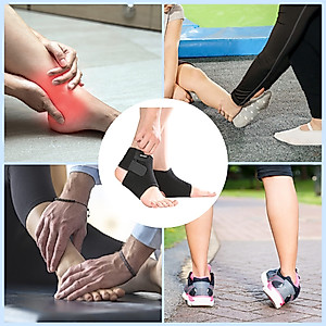 EULANT Kids Ankle Brace 1 Pair, Children Ankle Support, Ankle Compression Sleeve for Foot & Ankle Swelling, Achilles Tendon, Joint Pain, Injury Recovery, Black S