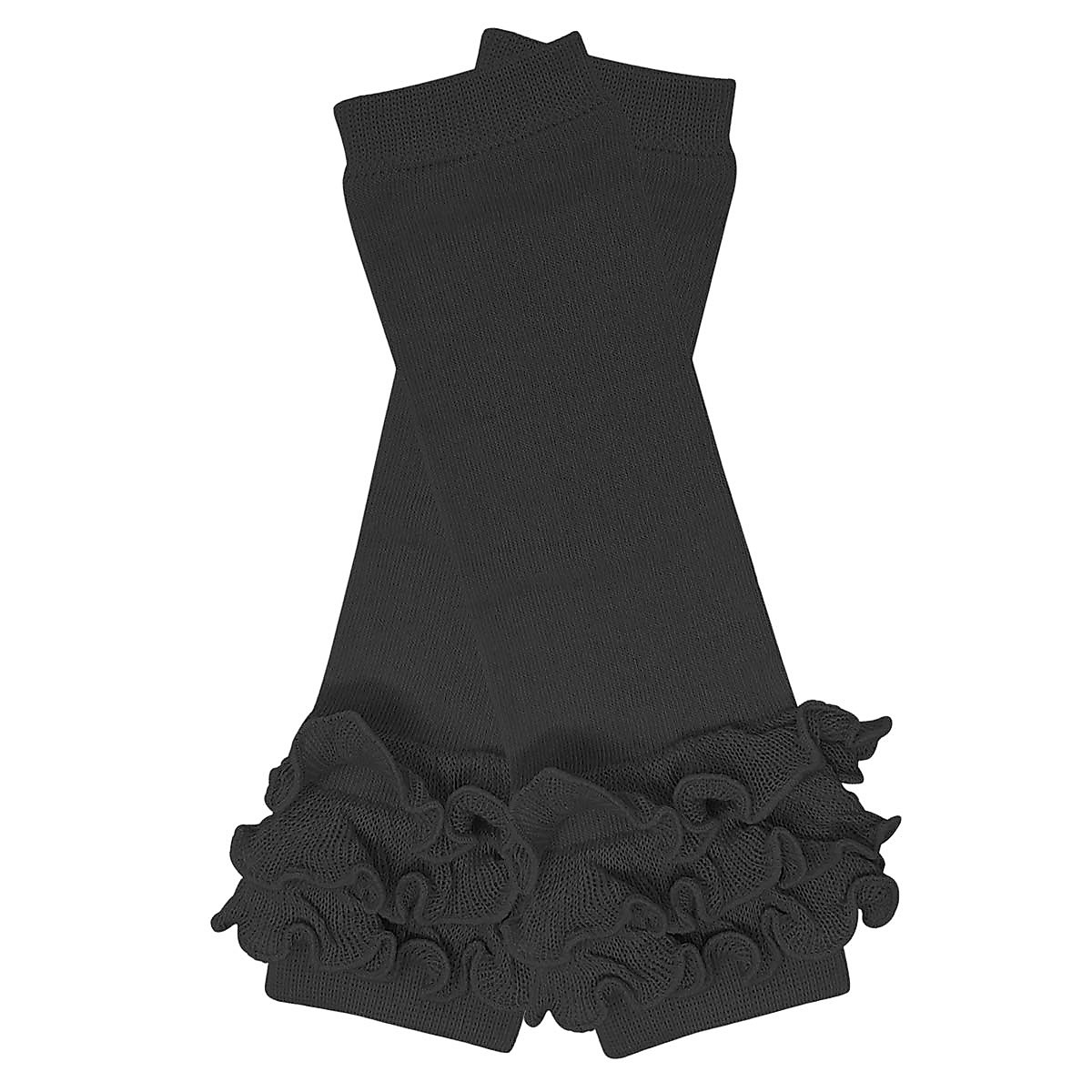 Bowbear 5 Pair Cheerful Ruffles Baby Leg Warmers, Pink, Purple, Black, White, Gray