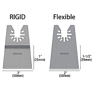 Oscillating tool scraper blades set, include oscillating rigid scraper blade 10pcs, flexible multitool scraper blades 2pcs, universal fit oscillating multitool scraper blades for carpet tile adhesives