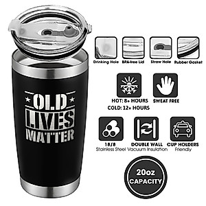 Gifts for Men - Birthday Gifts for Men - 40th, 50th, 60th, 70th, 80th Birthday Men Gift Ideas - Mens Gifts for Grandpa, Him, Dad, Husband - Father's Day Gifts for Men, Retirement Gifts - 20 Oz Tumbler