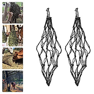 POPETPOP Hay Bags for Horses Guinea Pig Hay Slow Feeder Horse Hay Bag 2Pcs Pasture Horse Hay Nets Suspending Hay Bags Multi-Function Hay Pouches Hay Accessory Slow Feeder Hay Feeder