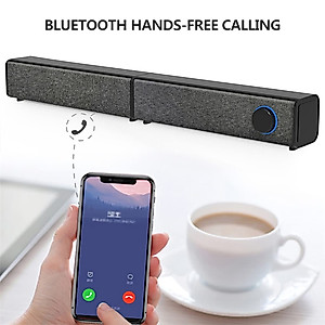 IRDFWH Speakers TV Sound Bars Detachable Soundbar Home Theater Dual Connection Methods for TV PC Smartphone