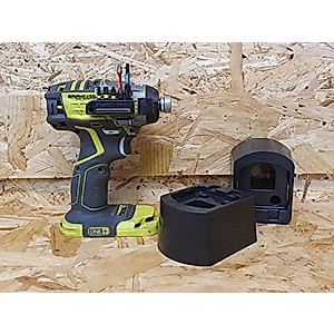 StealthMounts 18V Ryobi Battery Holder - 4 Pack | Ryobi Battery Mount | Ryobi Battery Storage | Ryobi Organizer | Ryobi Battery Holder Wall Mount | Ryobi 18V Battery Mount | Made in UK