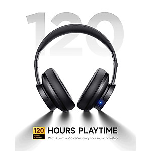 Picun B8 Bluetooth Headphones, 120 Hours Headphones Wireless Bluetooth, Hands-Free Calls, 3EQ & Game Mode, Foldable Headphones Over Ear for Travel Home Office Cellphone PC