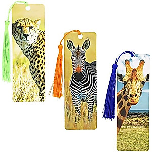 Tassel Bookmark, Wildlife Animal Designs (72 Pack)