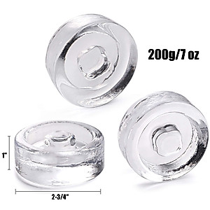 Yesland 9 Pack Fermentation Glass Weights with Easy Grip Handle, Fermentation Weights for Wide Mouth Mason Jar, Sauerkraut, Vegetables, Pickles, Kimchi and Other Fermented Food