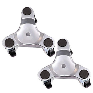 6-Inch Steel Tri-Dolly, 3 Wheel Furniture Dolly, Furniture Mover's Dolly, Triangle Dolly, Easy Moving System Great for Moving Furniture & Appliances, Durable and Easy to Use 2 Pack