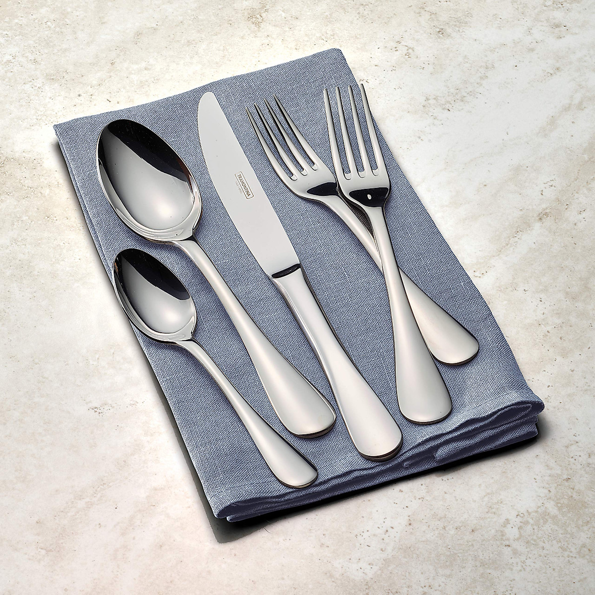 Tramontina Tableware Set Classic 45 PC Silver, 80322/003DS