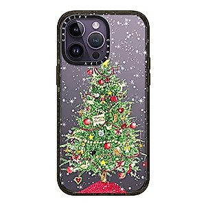 CASETiFY Impact Case for iPhone 14 Pro Max - Christmas Tree - Glossy Black