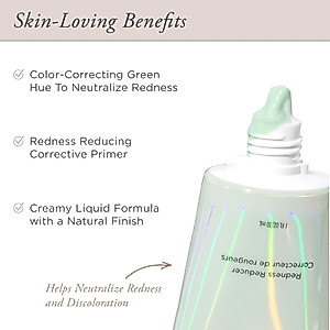 PÜR MINERALS 4-in-1 Correcting Primer, Pore Reducer, Makeup Primer, Redness Reducer, Cruelty-Free, Lightweight Formula, Vegan Friendly - Redness Reducer