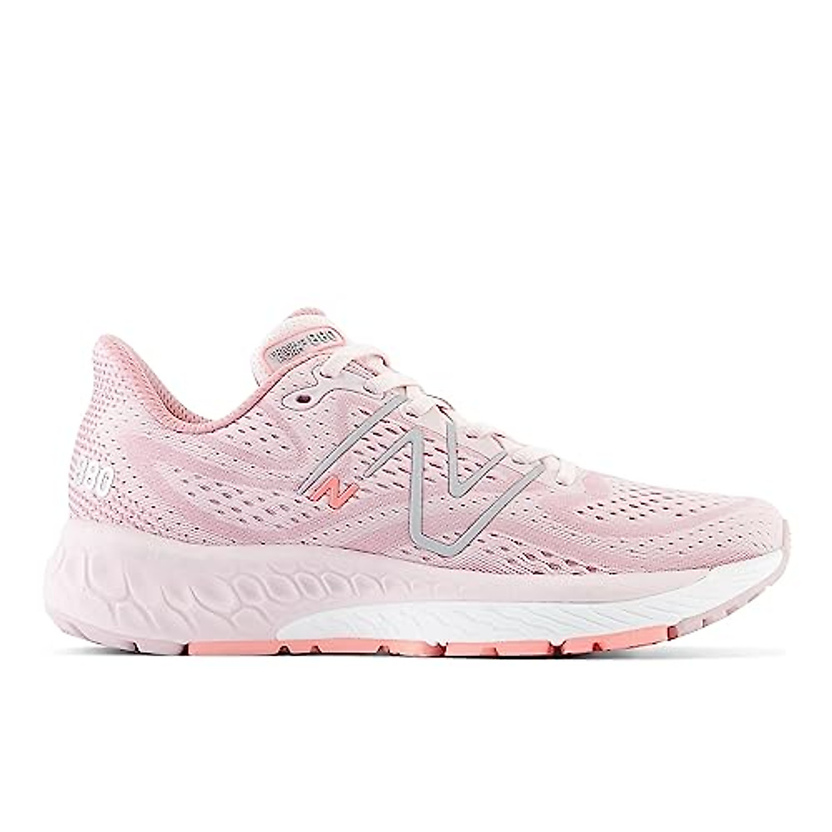 New Balance Women's Fresh Foam X 880 V13, Stone Pink/Hazy Rose/Black Metallic, 7