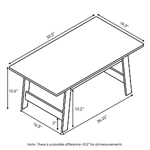 Furinno Nadia Nailhead Trim Bed Frame, Queen, Gray