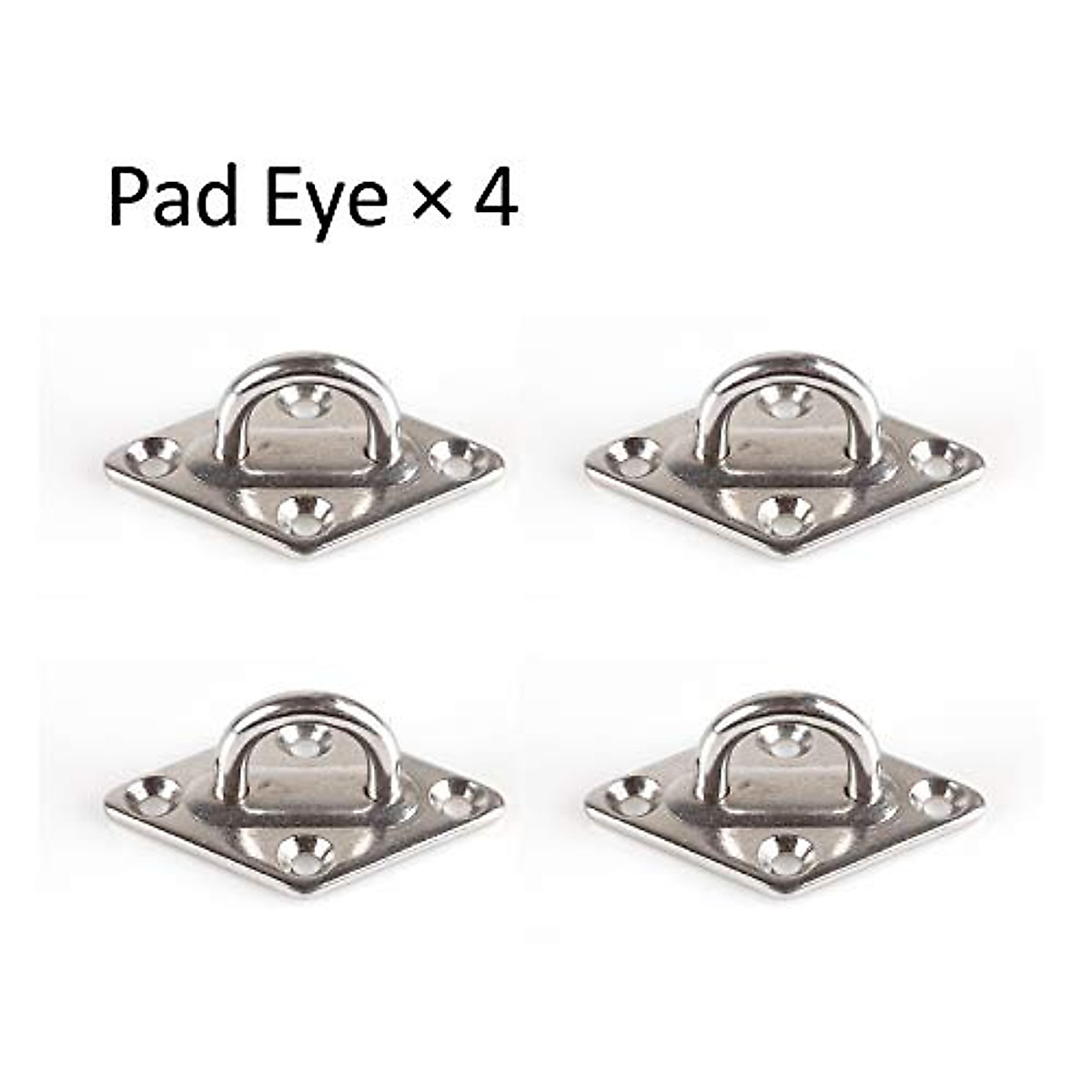 Tiberham Sun Shade Sail Hardware Kit, Heavy Duty Anti-Rust Rectangle/Square Shade Sail Installation for Patio Lawn and Garden (44 Pcs)