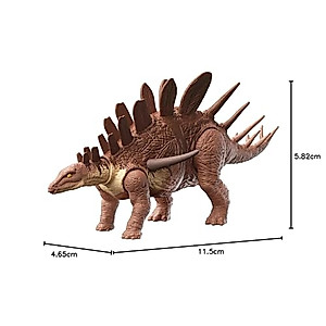 Jurassic World Camp Cretaceous Roar Attack Kentrosaurus Dinosaur Action Figure, Toy Gift with Strike Feature and Sounds