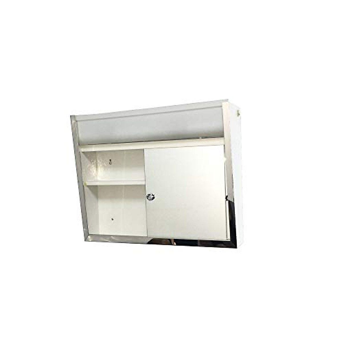Ketcham SDL-2419-24" W x 19" H Sliding Door Series Surface Mounted Polished Edge Mirror Door Medicine Cabinet