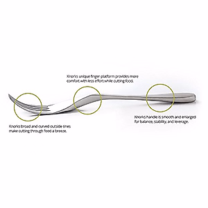 Knork Gloss Forks, Set of 4, Gloss Stainless Steel