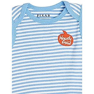 Amazon Essentials Disney | Marvel | Star Wars Unisex Babies' Sleeveless Bodysuits, Pack of 6, Toy Story Friends, 0-3 Months