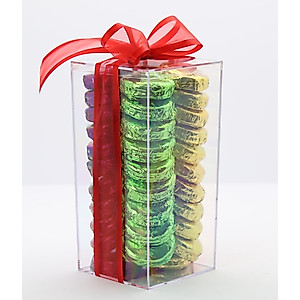 Clear Rigid Plastic Case (4"L X 4"W X 8"H) - 4 Cases Per Pack