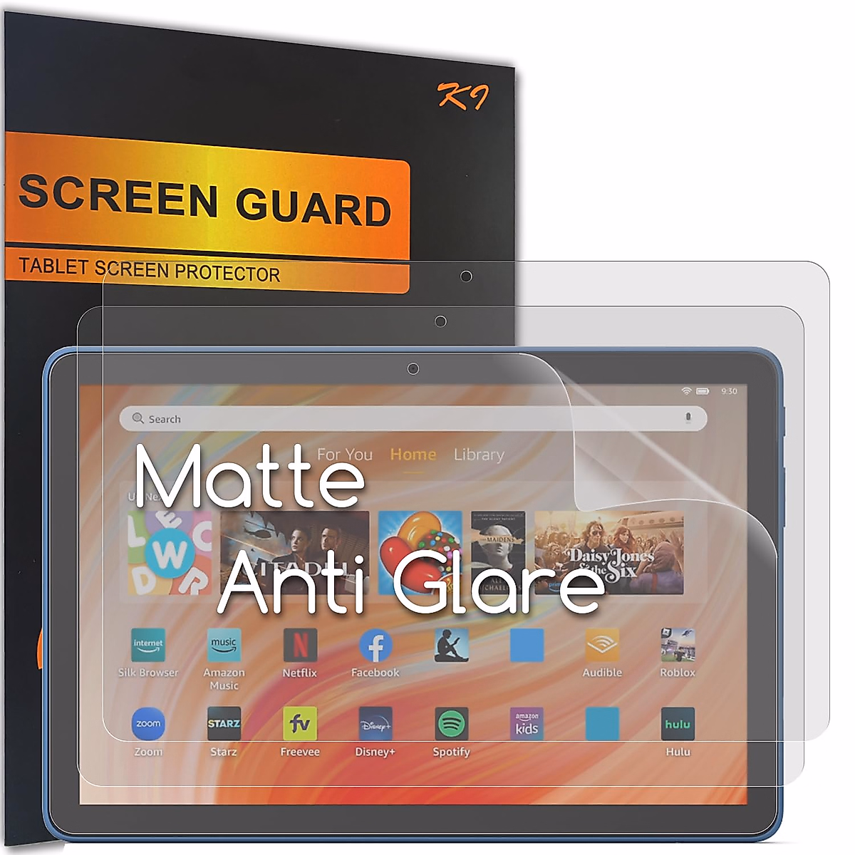 KEANBOLL 3-Pack Anti Glare Screen Protector for All-New Amazon Fire HD 10/Fire HD 10 Plus 10.1 Tablet (2023-2021 Release,13th-11th Generation),Eye Protection&Anti Glare&Anti Fingerprint Filter