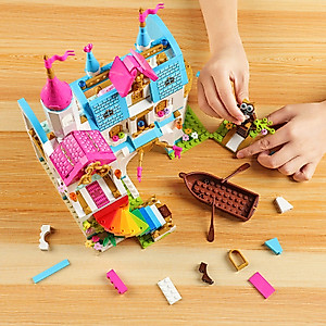 EP EXERCISE N PLAY Building Toy Deluxe Brick for Ages 6-12 Girls Boys,Princess Leah Lake Rainbow Castle Building Kit Castle Toy House Toys,Creative Building Toys,Recreat