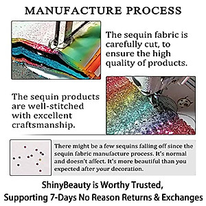 Sequin Backdrop 4x10ft Silver Sequin Curtains 2 Panels Wedding Drapes Glitter Backdrop Curtains for Parties Photography Background (4FTx10FTx2PC, Silver)