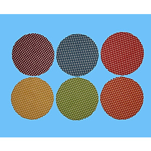 Generic Round Multi-Purpose Jar Gripper Pad Bottle Lid Opener, 6 Piece Set, Colors May Vary, Pads