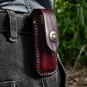 FORESAIL Folding pocket Knife,M390 Blade and Rosewood Handle Outdoor Folding Knife Ball Bearing, with Pocket Clip for Camping Hiking Travel EDC Tool