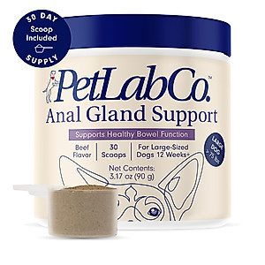 PetLab Co. Anal Gland Support Tailored Powder – Supports Anal Gland Health and Optimizes Stool Consistency - Easy to Use - Helps Target Scooting & Fishy Rears – for Large Dogs