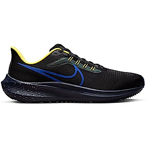 Nike Men's Air Zoom Pegasus 39 Running Shoe (Black/Hyper Royal-Thunder Blue, 10.5)
