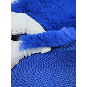 Hug-Z Arctic Rabbit Minky Fabric by The Yard DIY Baby Blankets Decor Clothing Snuggle Shaggy (Orange)