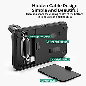 Wireless Charger, 4 in 1 Charging Station Compatible with Magsafe Charger iPhone 12, Apple Watch Series 6, Apple Pen Charger, Airpods Wireless Charger (Black)