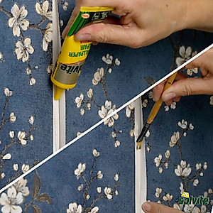 Solvite Wallpaper Repair Adhesive, Wallpaper Paste for Fixing Tears, Seams & Edges, Extra-Strong Glue for Seam Repair, Easy-Spread Wallpaper Glue, 1x56g