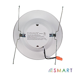 CLEANLIFE Smart LED Recessed Lighting Retrofit Downlight RGB + Tunable White Color Changing WiFi Dimmable LED Can Lights Fits 5 and 6 inch - 12W, 65W Equivalent, App Enabled