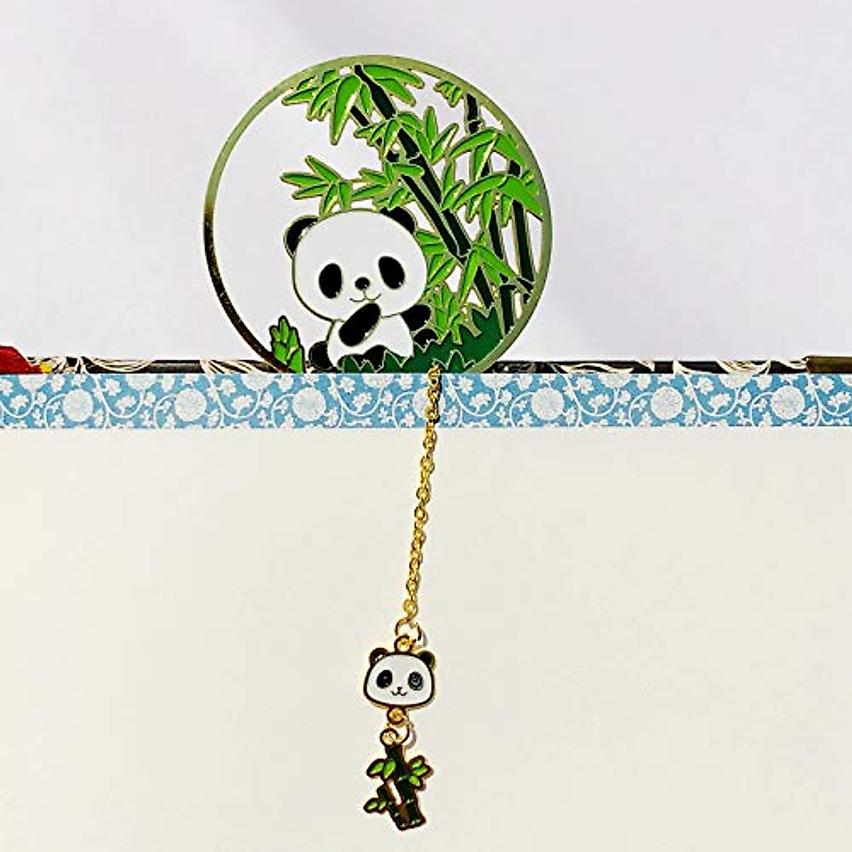 Unique Designed Panda Metal Bookmarks Specially Good for Gifts (Set of 7)