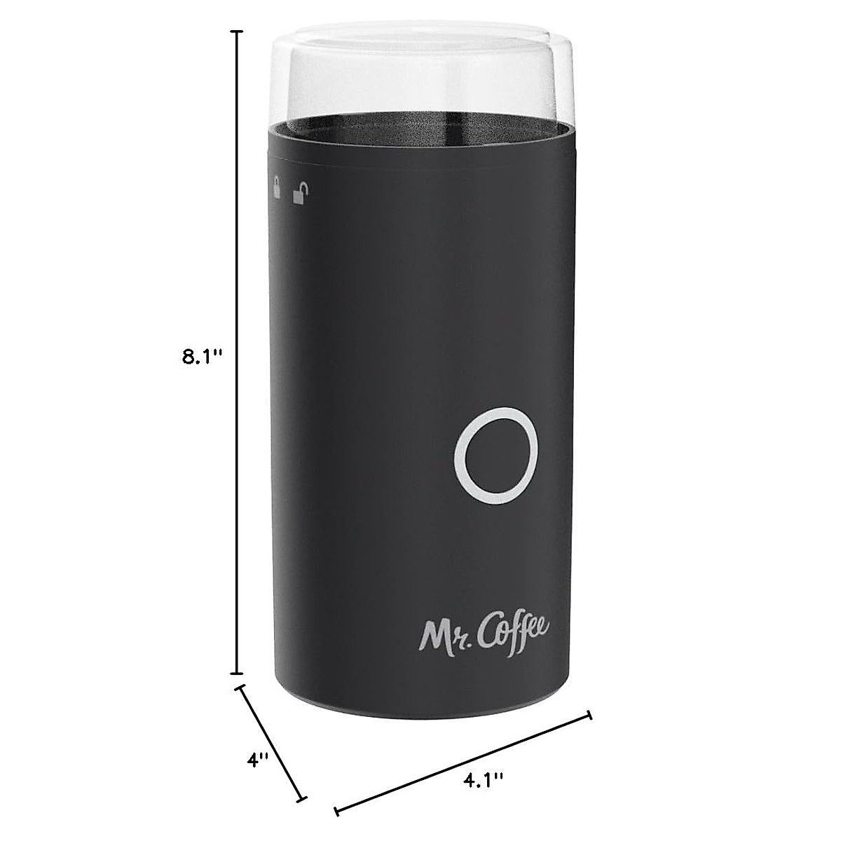 Mr. Coffee Simple Grind 14 Cup Coffee Grinder, Black