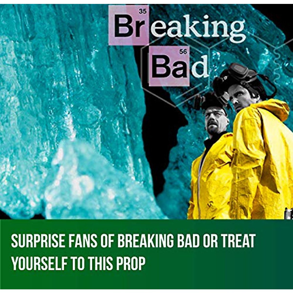 Cool TV Props Breaking Bad Gifts – Blue Rock Candy Prop for Jesse Pinkman, Walter White Costume – TV Show Accessories Pack of 3