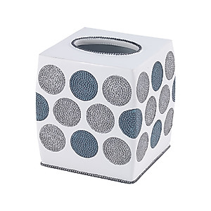 Avanti Linens - Tissue Box Cover, Stylish Home Decor (Dotted Circles Collection)